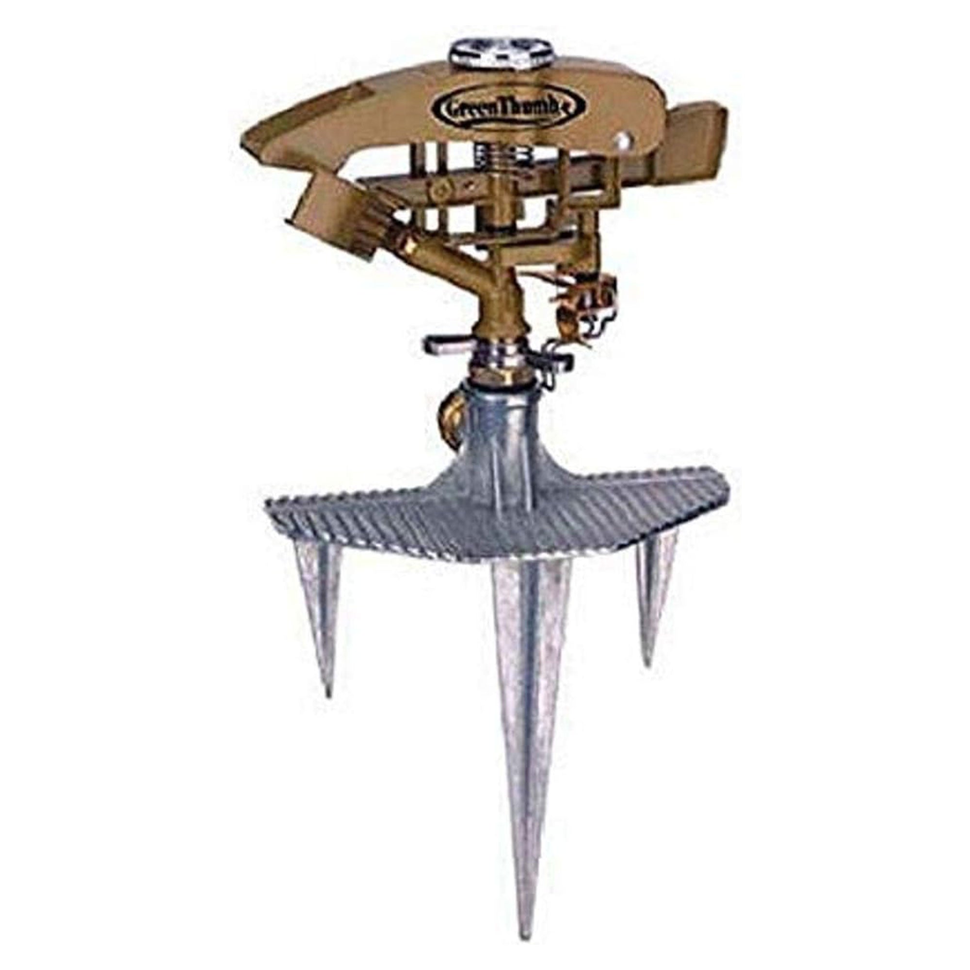 Green Thumb 8,500 Square Feet 106 Ft Diameter Coverage Solid Metal Sprinkler | VMInnovations