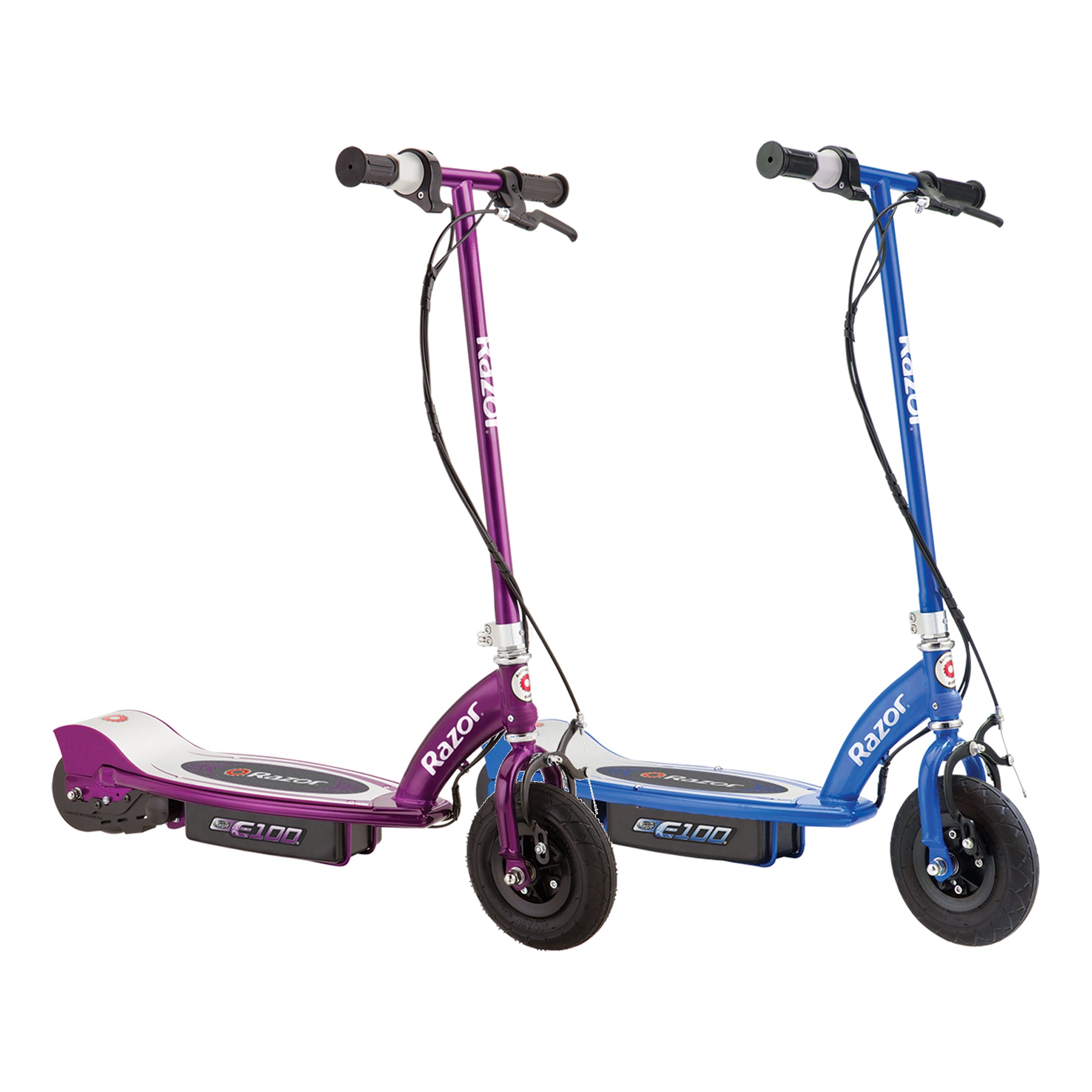 Razor E100 Motorized Rechargeable Kids Electric Toy Scooters, 1 Purple ...