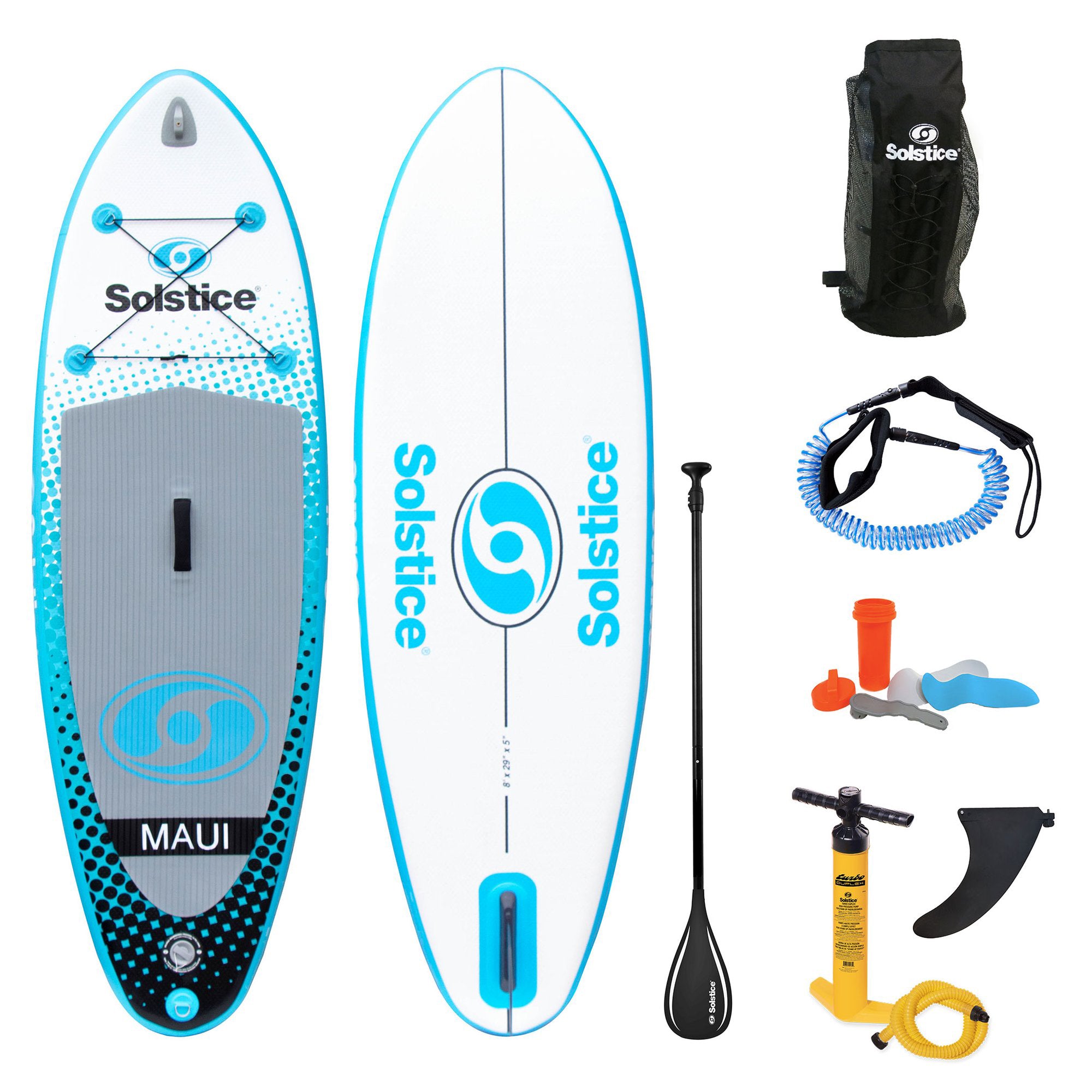 Solstice Maui 8-Foot Youth Stand Up Paddle Board Inflatable SUP Raft S ...
