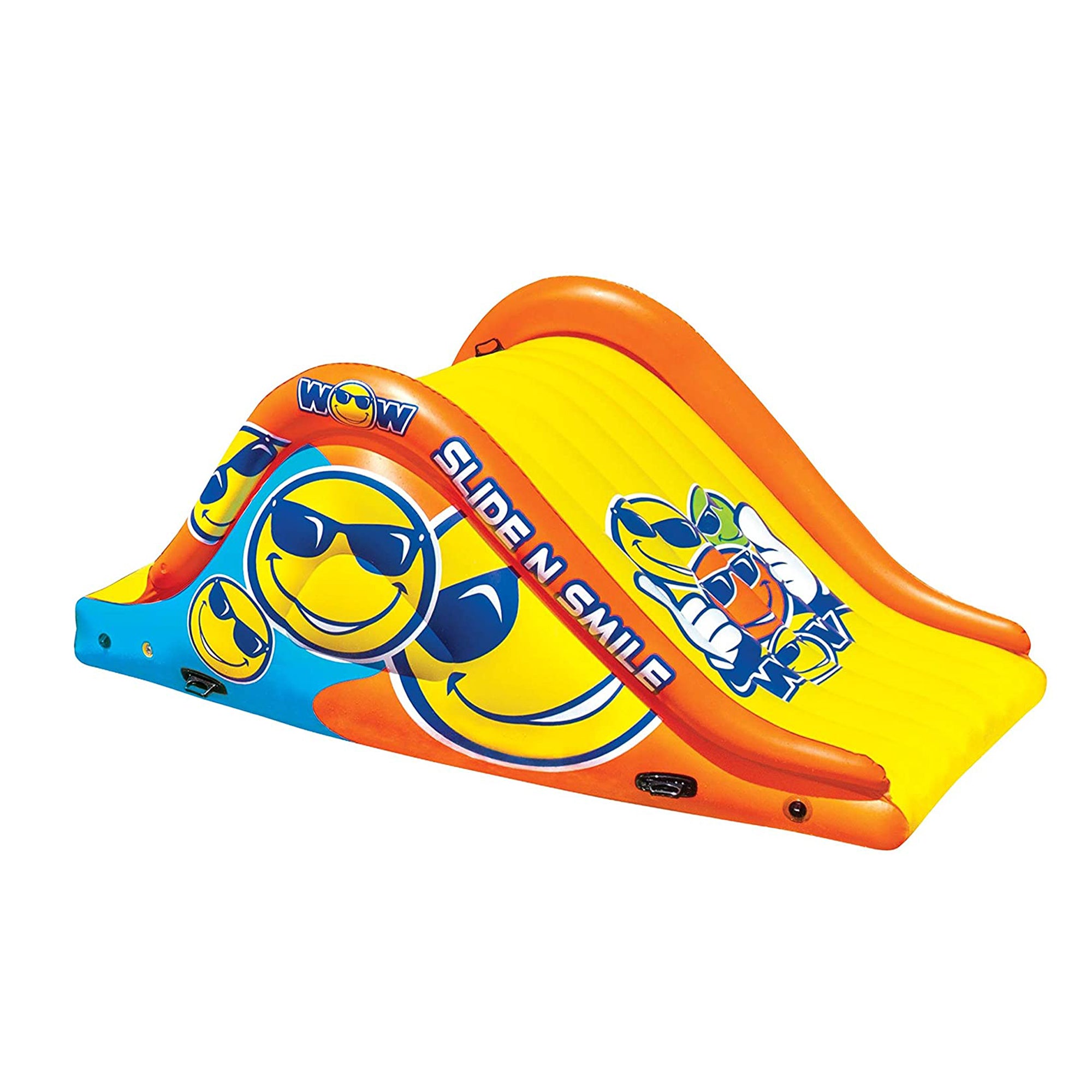 WOW Watersports 19-2210 Slide N Smile 9 Foot Long 2 Lane Waterslide (F ...