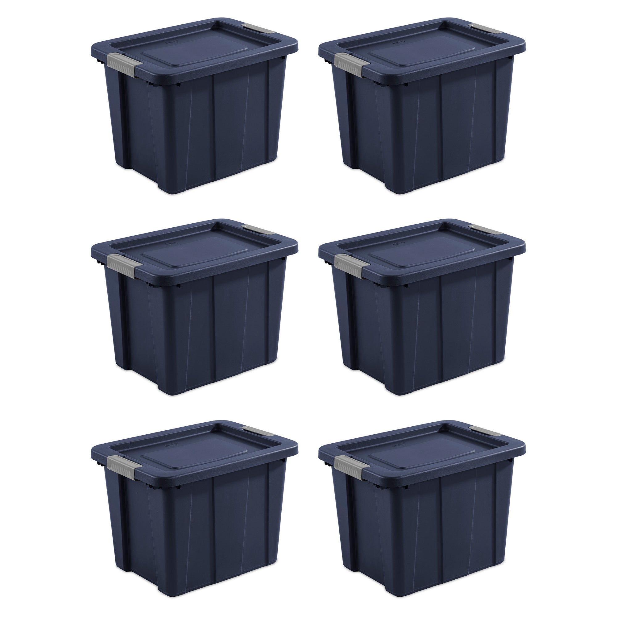 Sterilite 18 Gal Latching Tuff1 Stackable Storage Tote with Latching ...