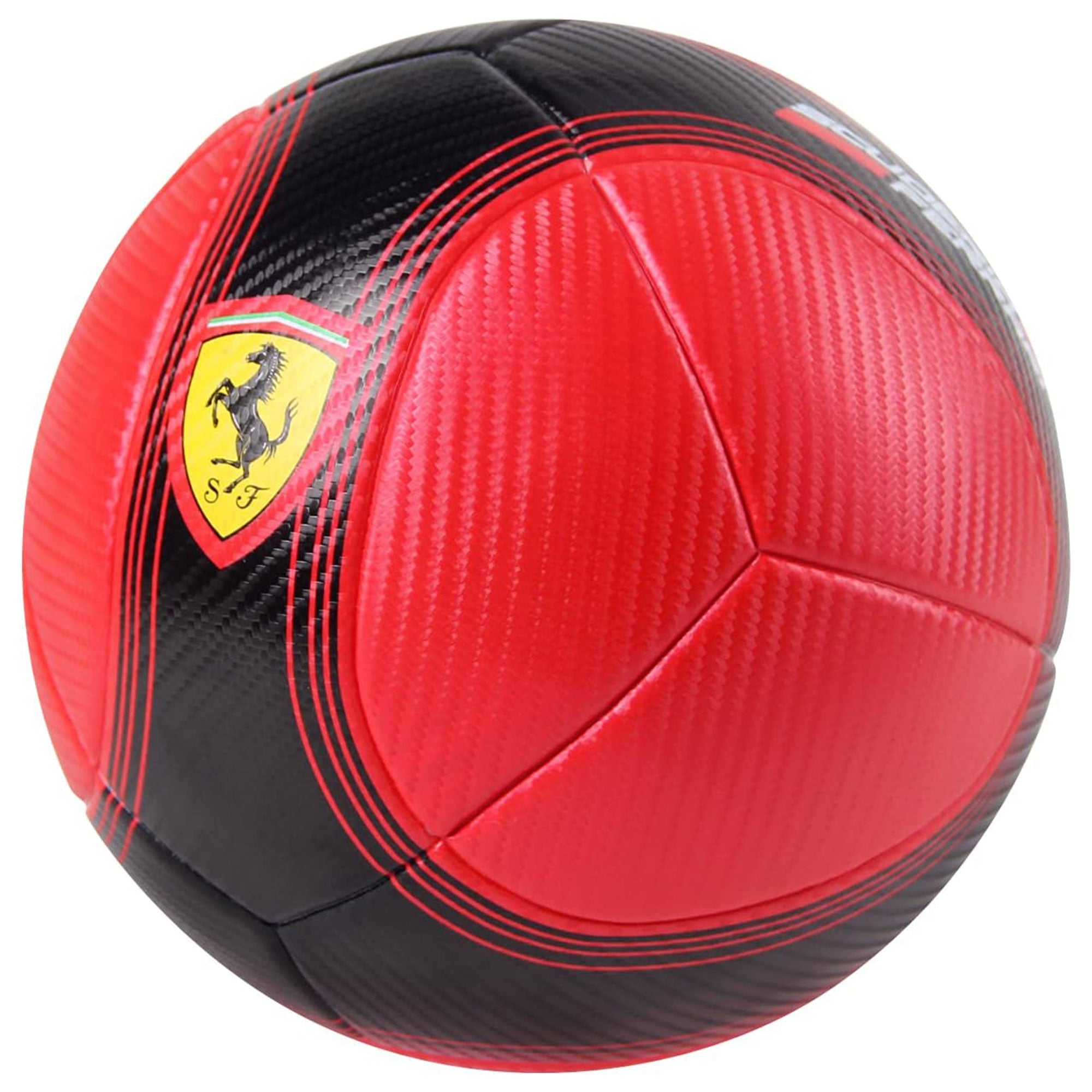 Dakott Ferrari Limited Edition Size 5 Carbon Fiber Soccer Ball, Red (U ...