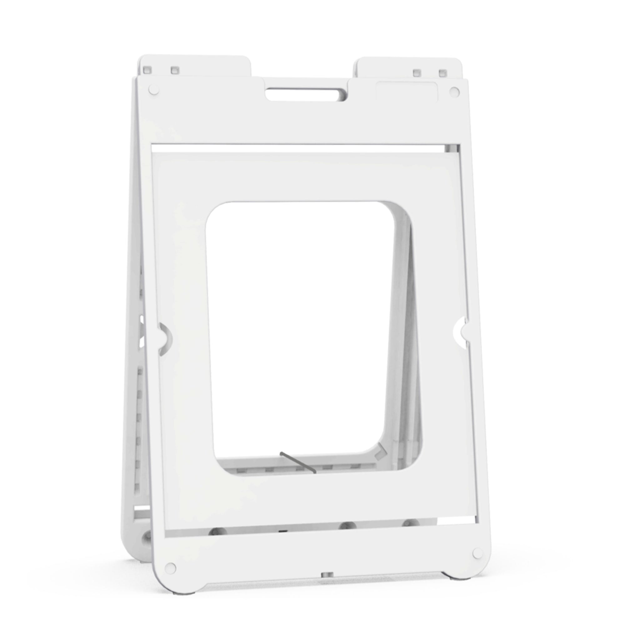 Plasticade SimpoSign II Outdoor Plastic Sign Frame with Handle, White ...