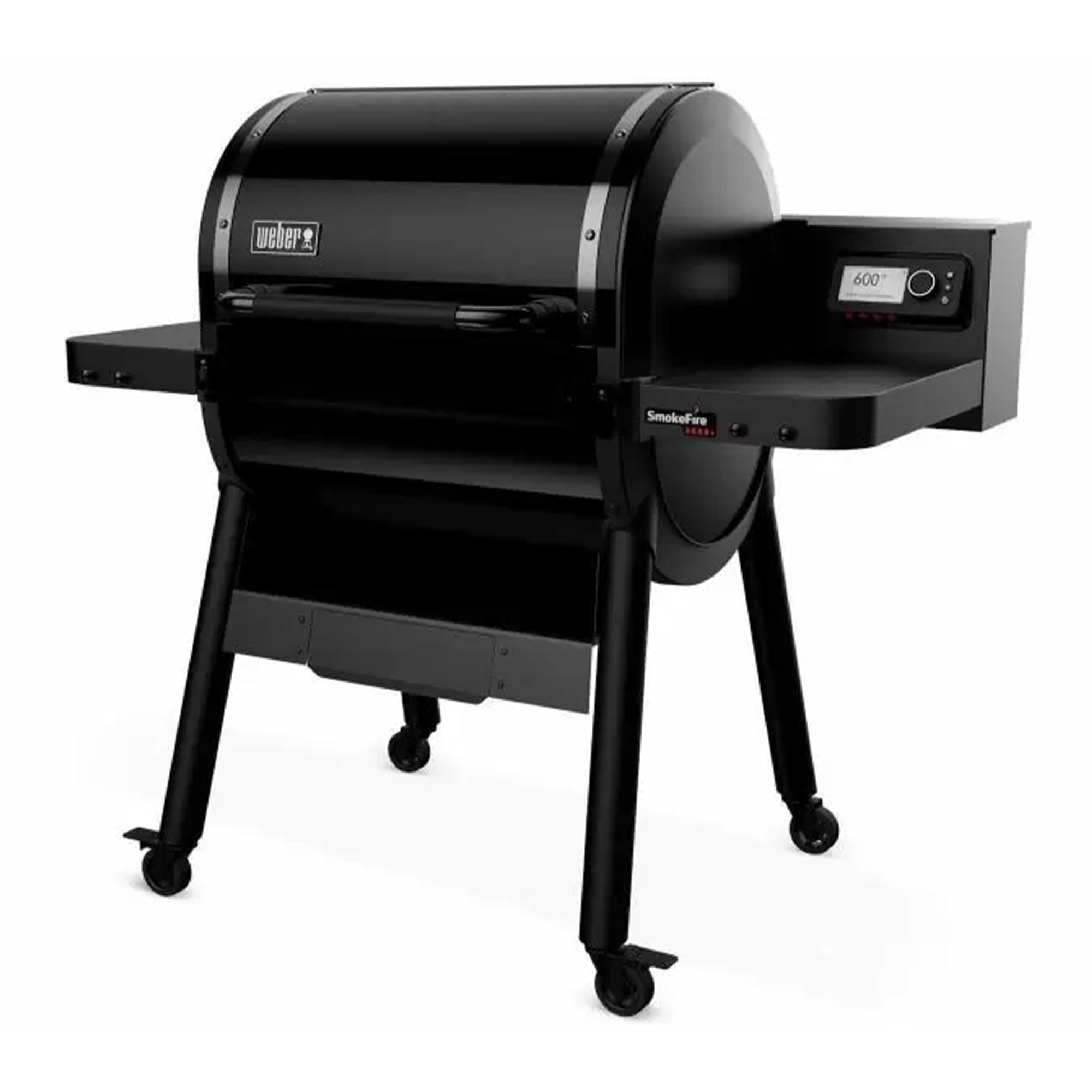 Weber SmokeFire Sear ELX4 Outdoor 24" Wood Fire Pellet Smart Smoker Gr ...