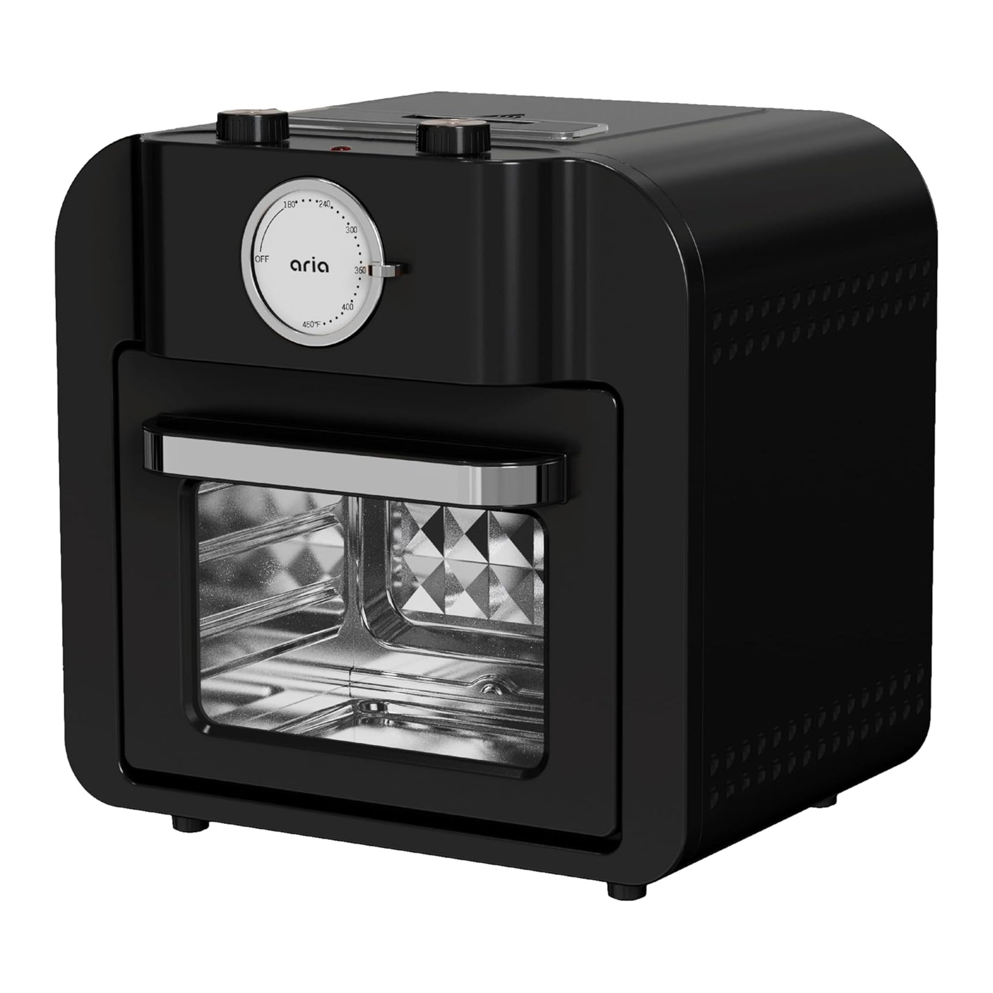 Aria 17 Quart Retro Air Fryer Oven, 4-in-1 Countertop Convection Cooke ...