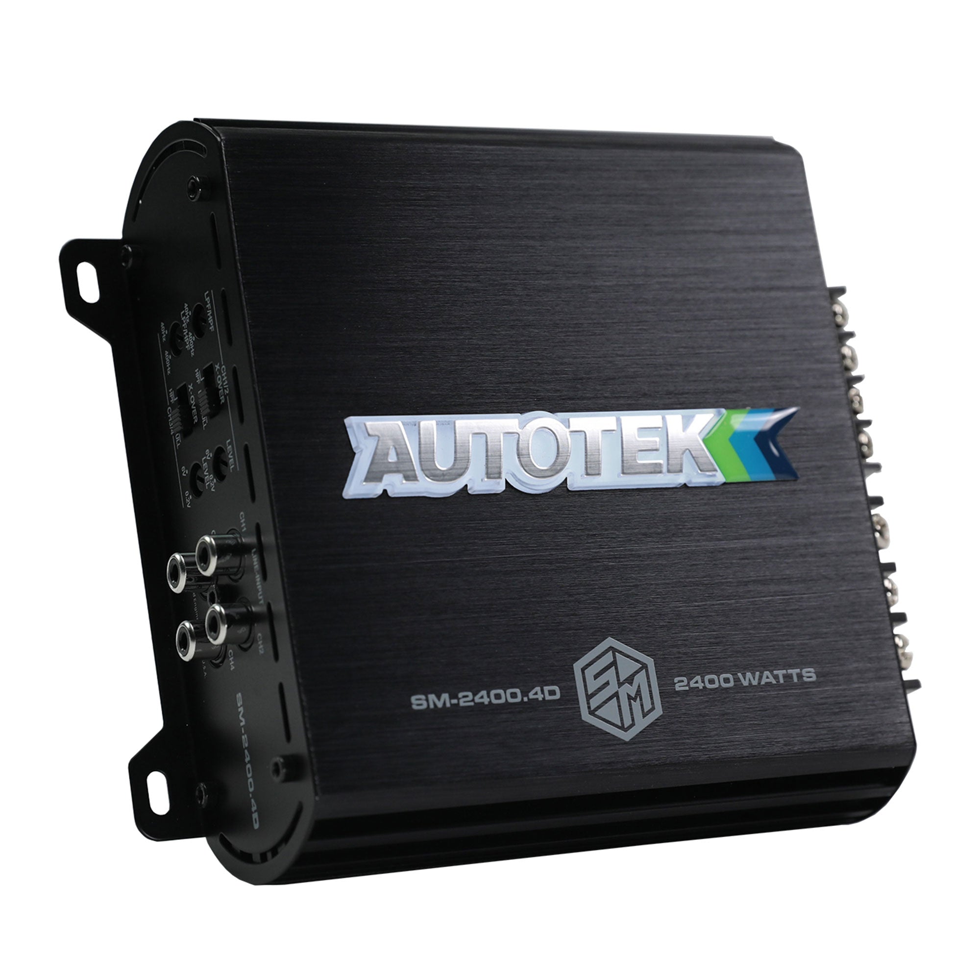 Autotek 2400W 4 Channel Car Audio Amplifier Bass Knob, Street Machine ...