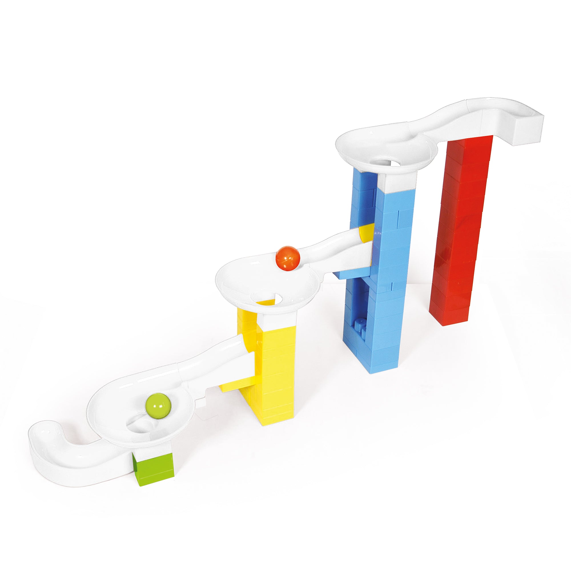 DOLU Extra Large Rolling Ball Tower with Stacking Blocks Toy Playset f ...