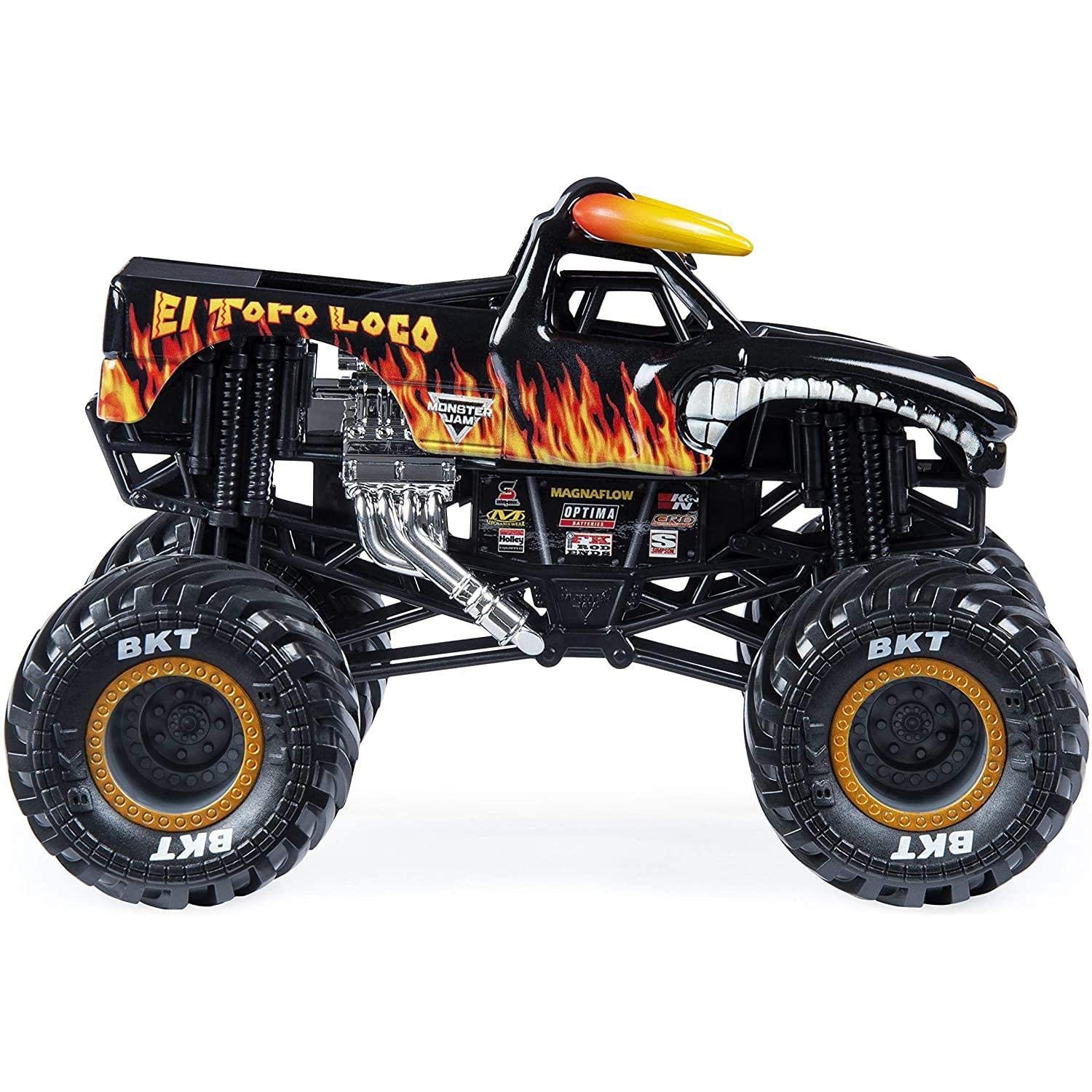 Monster Jam El Toro Loco Monster Truck Toy with Realistic Details (Open ...